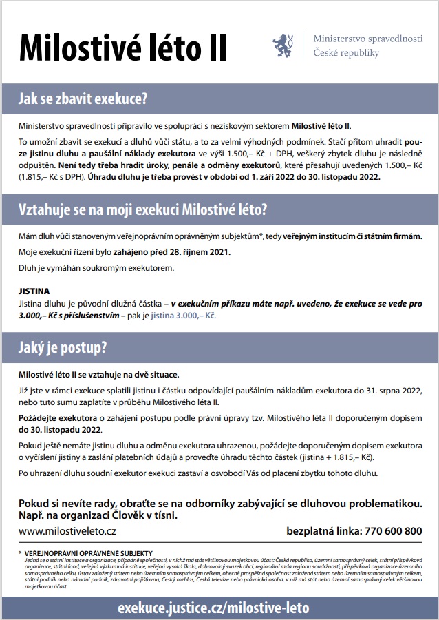 Čakovice: Obecné informace - Milostivé léto Čakovice: Obecné informace - Milostivé léto